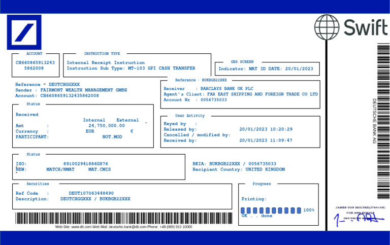 Barclays Bank Uk Plc. Payment | PDF