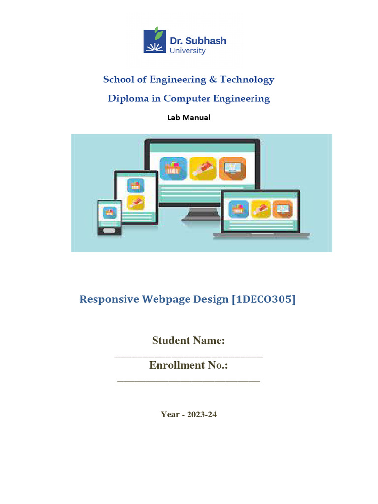 Web Design Lab Manual | PDF | Bootstrap (Front End Framework) | World ...