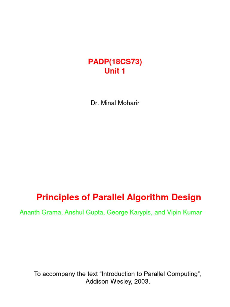 PADP UNIT 4UP | PDF | Concurrent Computing | Parallel Computing