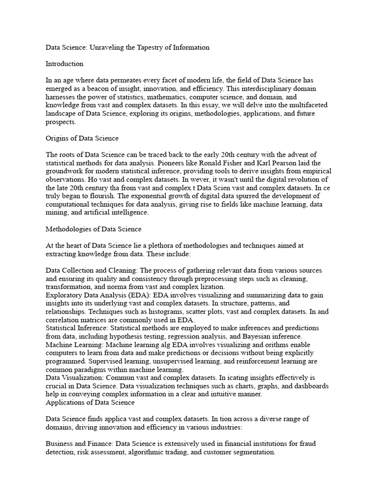 Data Science 2 | PDF | Data Science | Machine Learning Data Science 2 | PDF | Data Science | Machine Learning