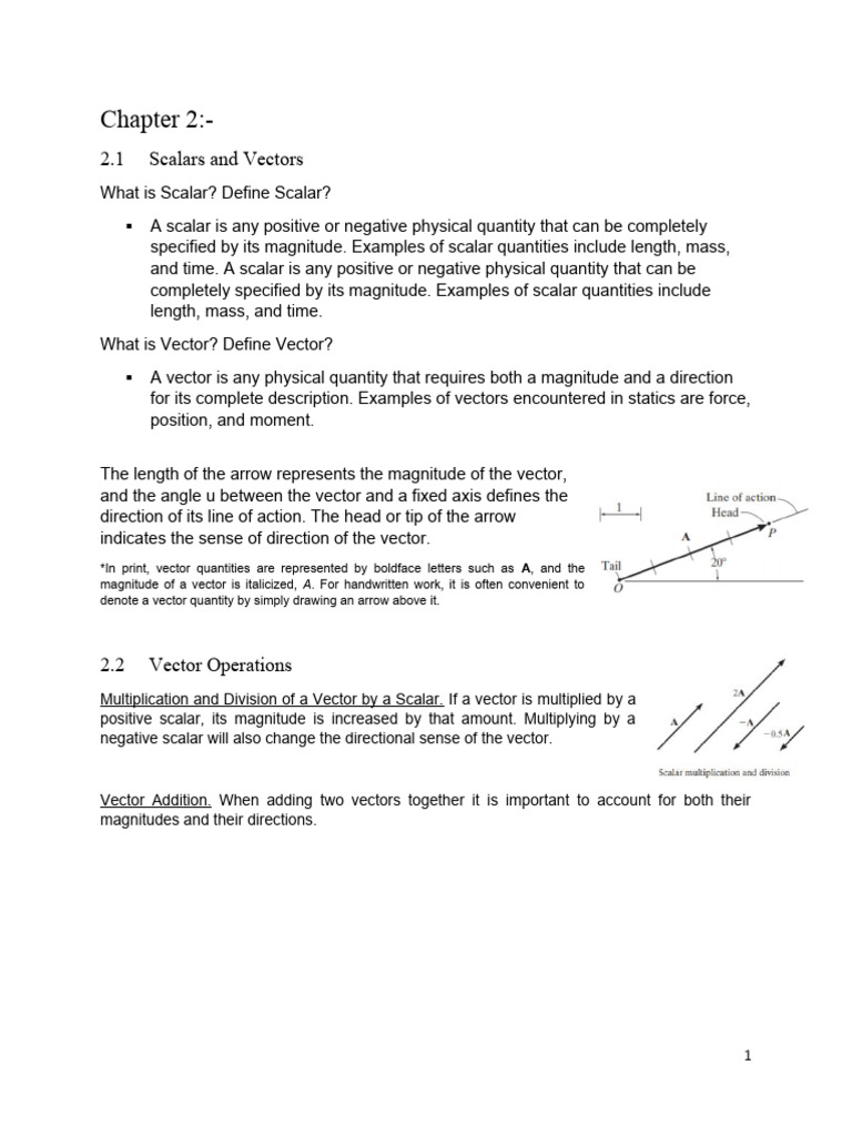 Chapter 2 | Download Free PDF | Euclidean Vector | Cartesian Coordinate ...
