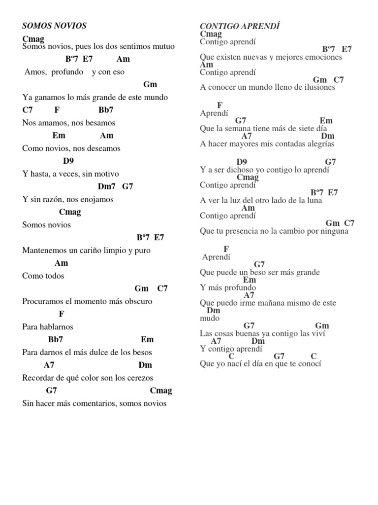 Letras de Boleros en PDF | PDF
