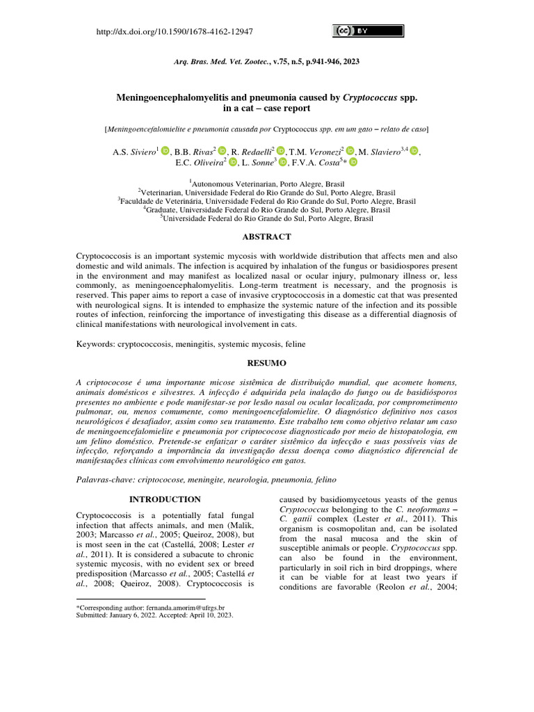 Criptococose | PDF | Medical Specialties | Clinical Medicine