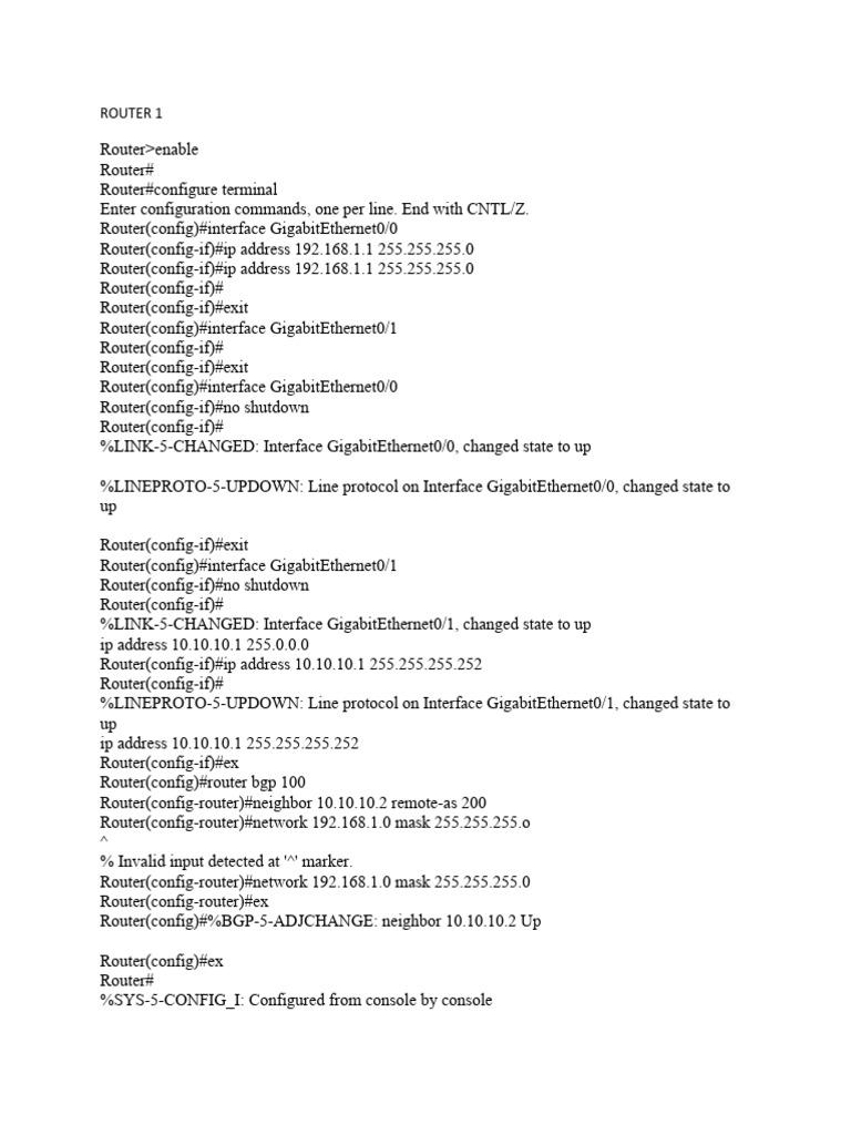 Konfigurasi BGP | PDF | Router (Computing) | Internet Protocols