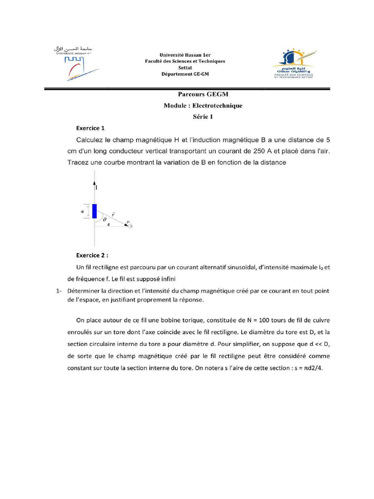 Electrotechnique Tds Correction | PDF