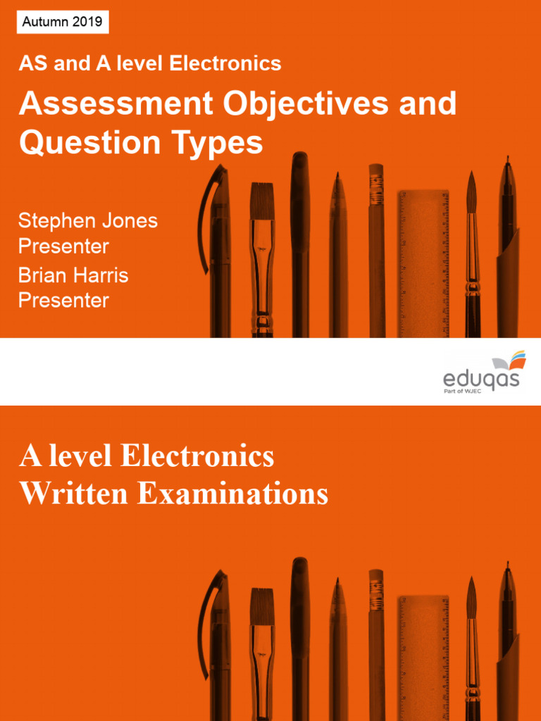 2 A Level Electronics Assessment Objectives and Question Types | PDF ...