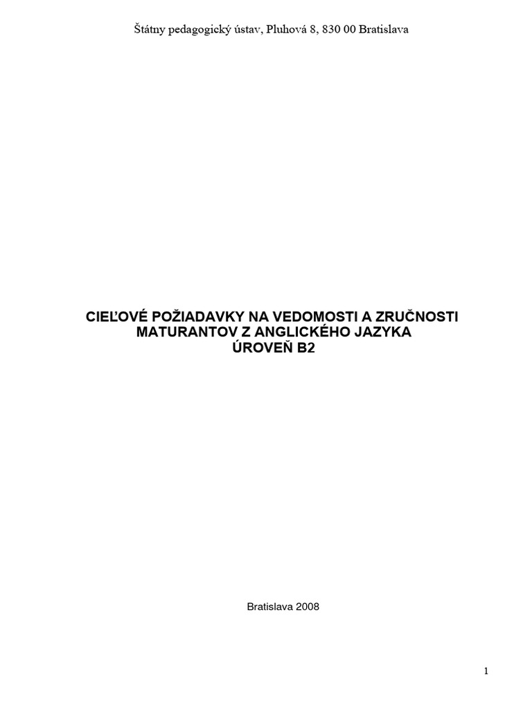 Anglicky Jazyk b2 | PDF