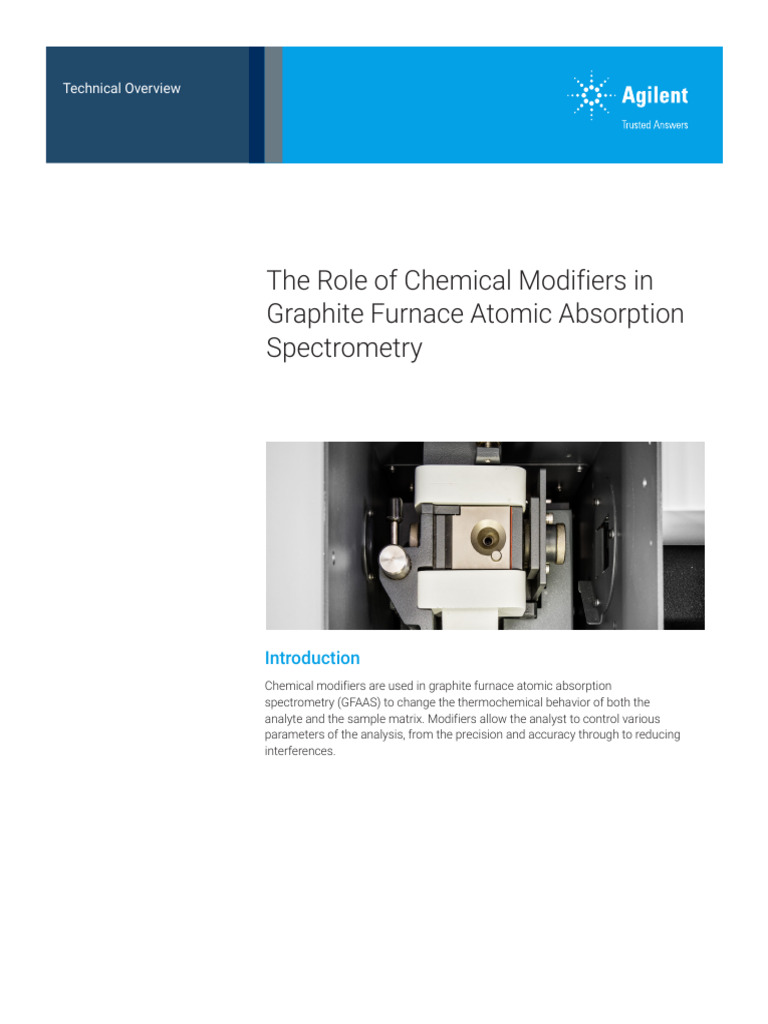 5991-9155EN_modifiers_gfaas_techoverview | PDF | Atomic Absorption ...