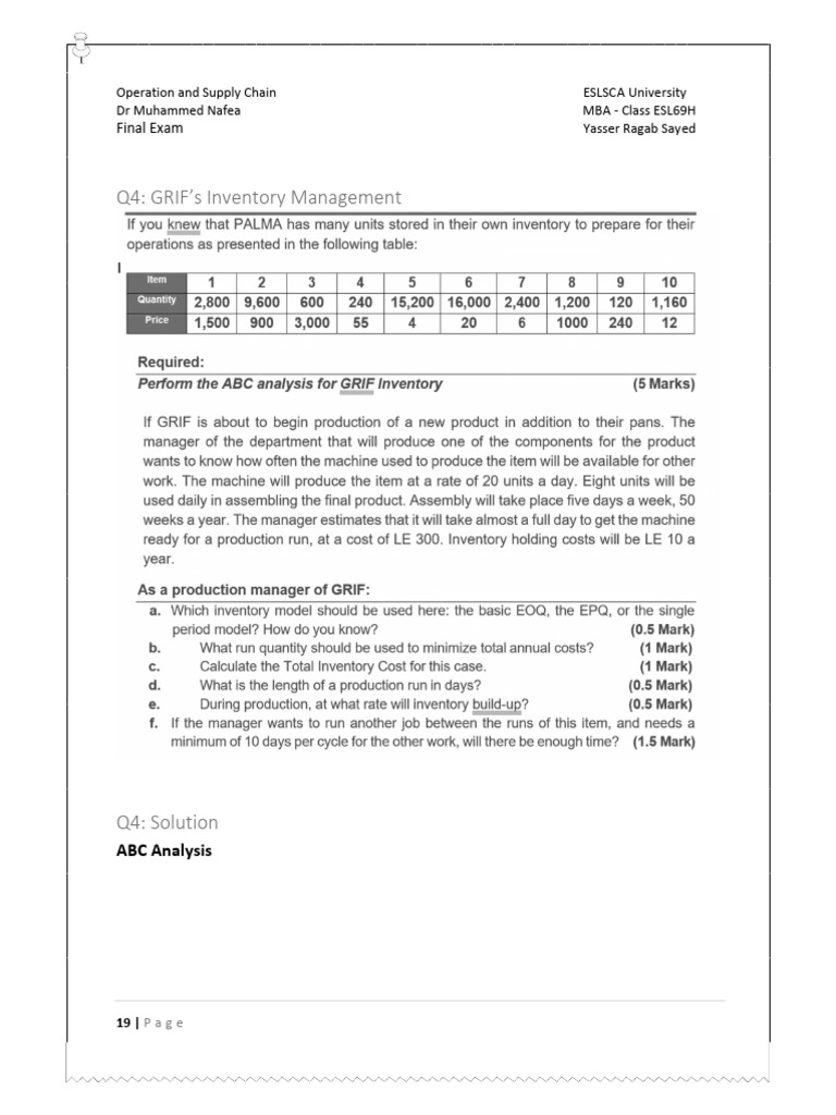 Inventory Q | PDF | Economies | Business Economics