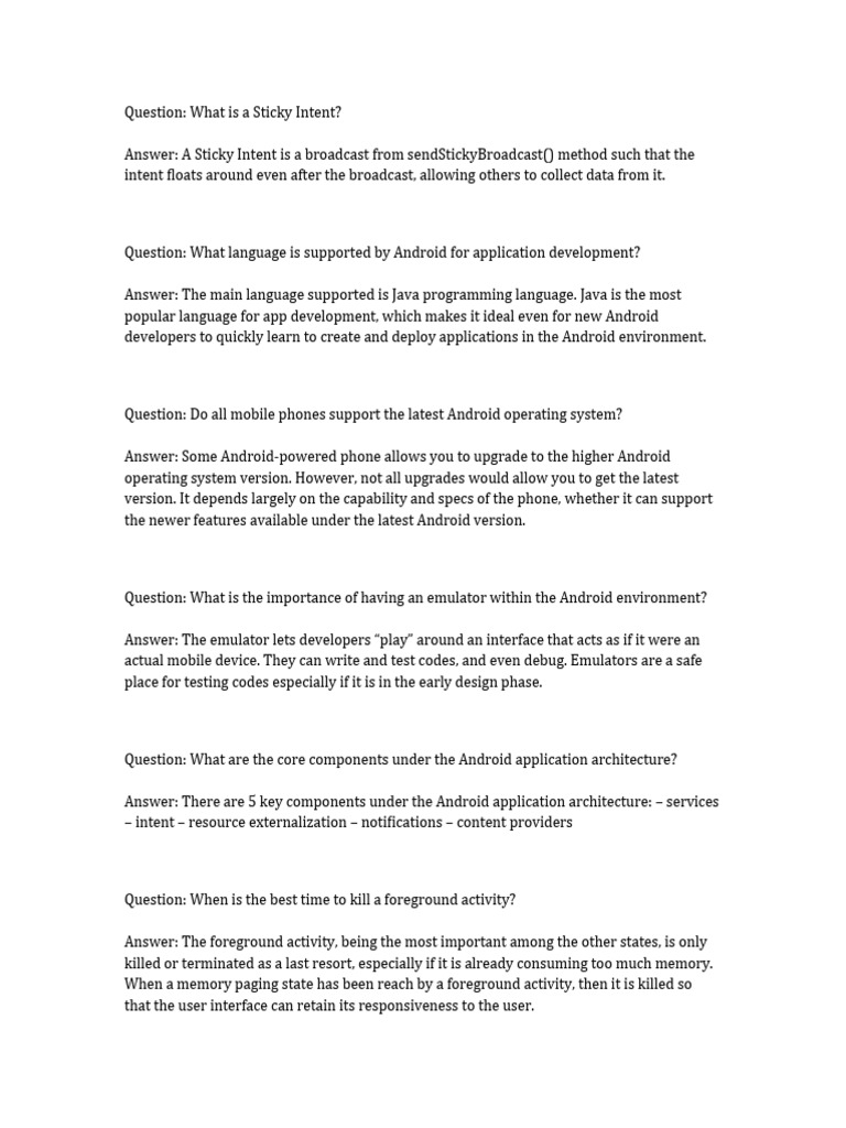 Understanding Android Development Basics | PDF | Android (Operating System) | Operating System