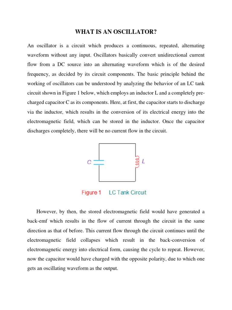 oscillator | PDF | Electronic Oscillator | Amplifier