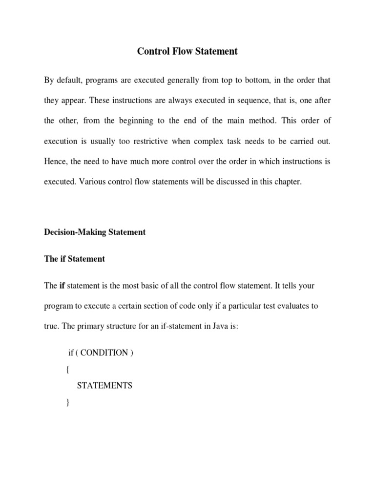 Java Week 4 | PDF | Control Flow | Software Engineering