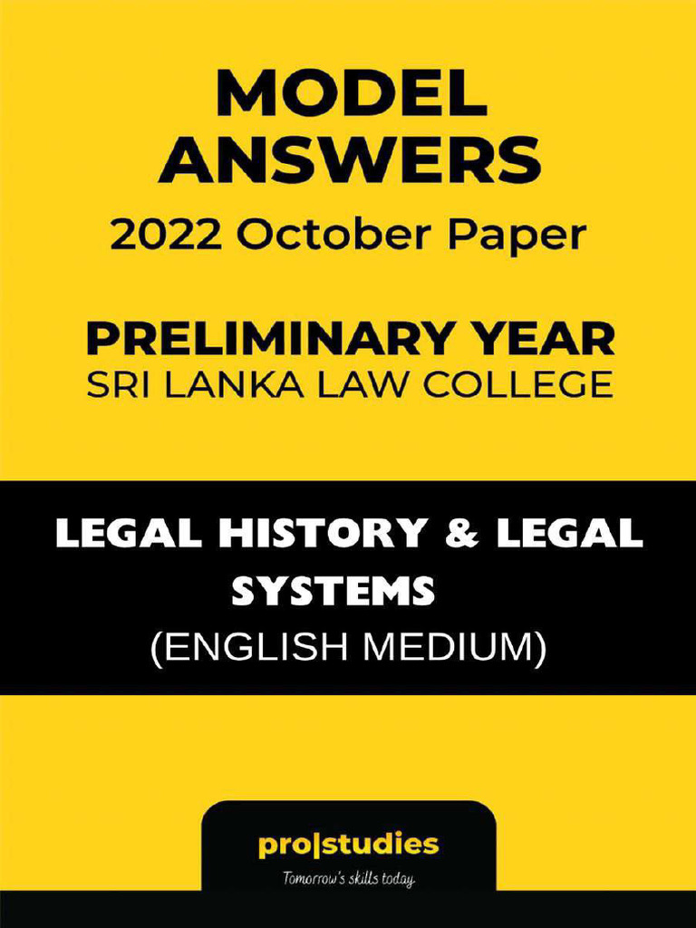 Leagal History - mODEL ANSWERS | PDF | Hadith | Jurisdiction