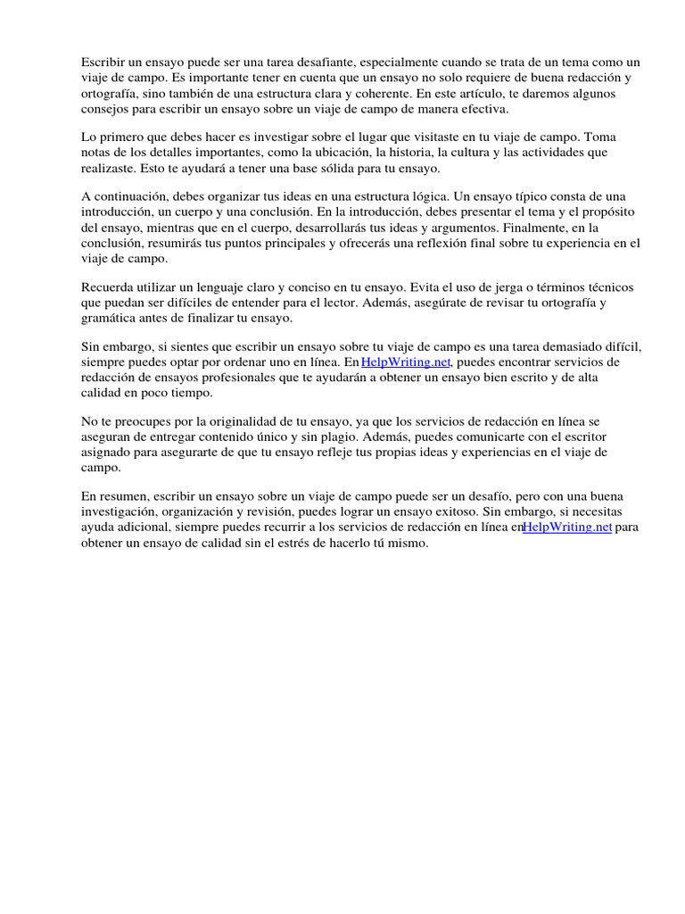 Consejos para Ensayos de Viajes | PDF | Ensayos | Comunicación humana