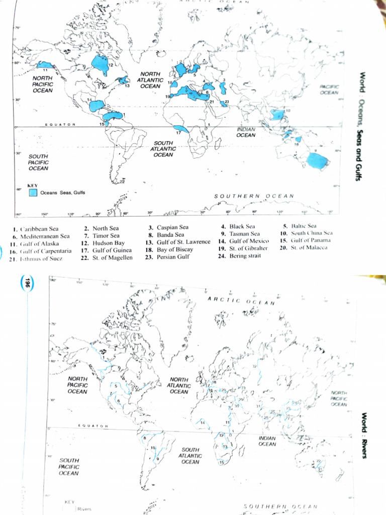 Geo Half Yearly Map Work Class 9 | PDF