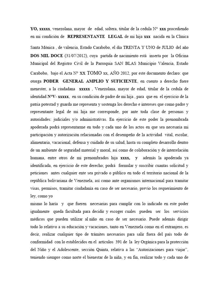 poder especial | PDF | Venezuela | Justicia