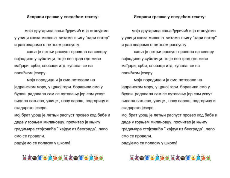 Ispravi Greske Veliko I Malo Slovo | PDF