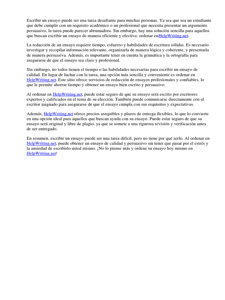 Cómo Escribir Un Ensayo de Manera Sencilla | PDF | Websites | Scribd