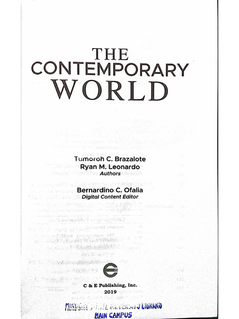 Contemporary World | PDF