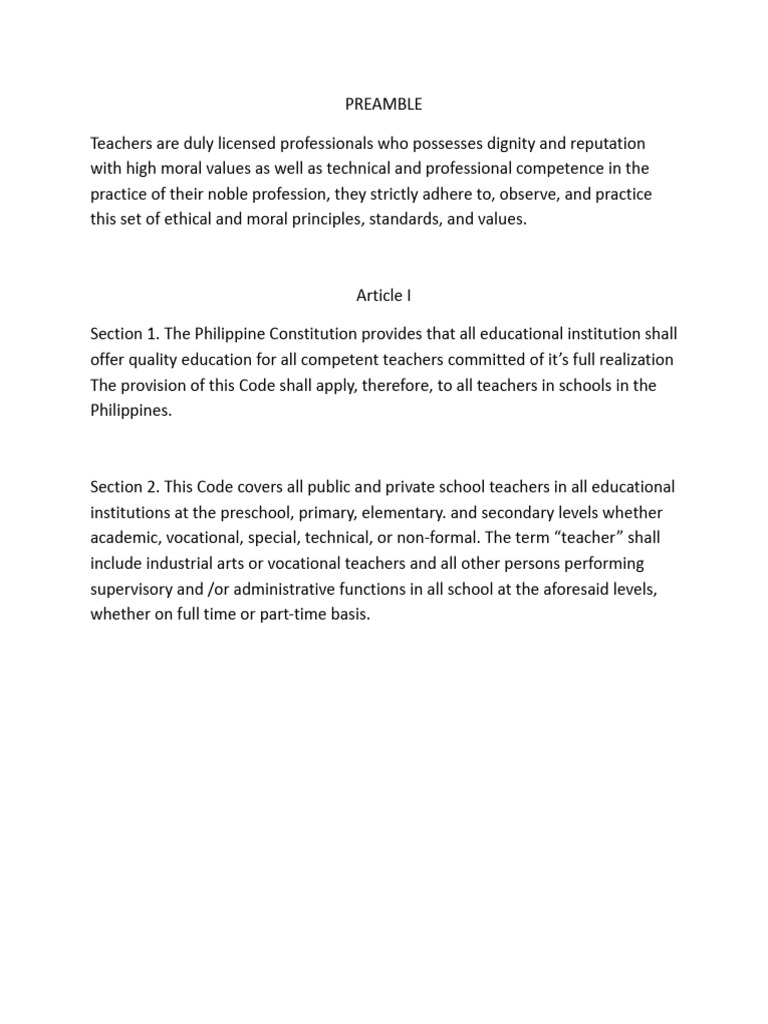 Preamble and Article 1 | PDF