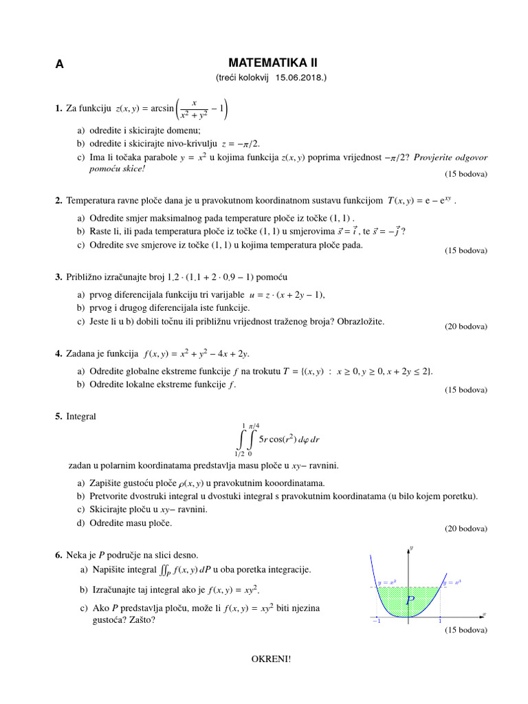 Mat2 Kol3 15 06 2018 | PDF