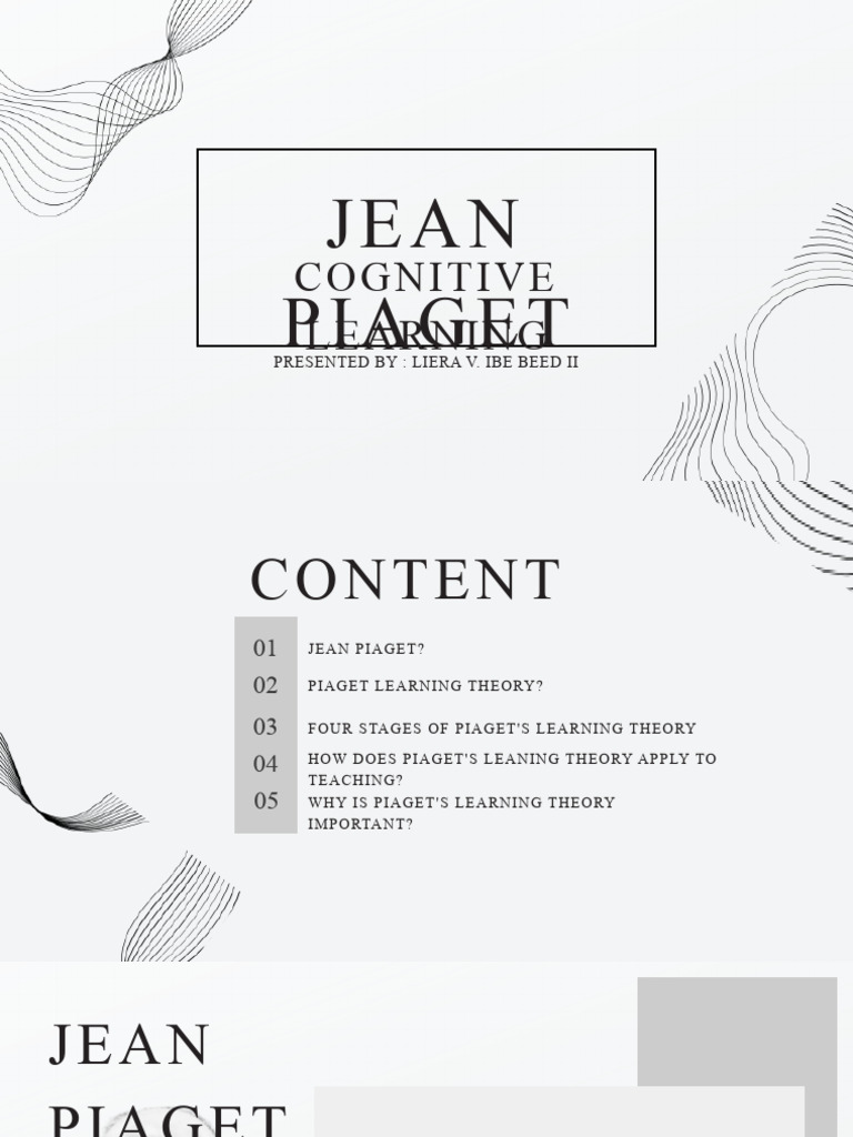 Jean Piaget and Cognitive Learning | PDF | Learning | Thought