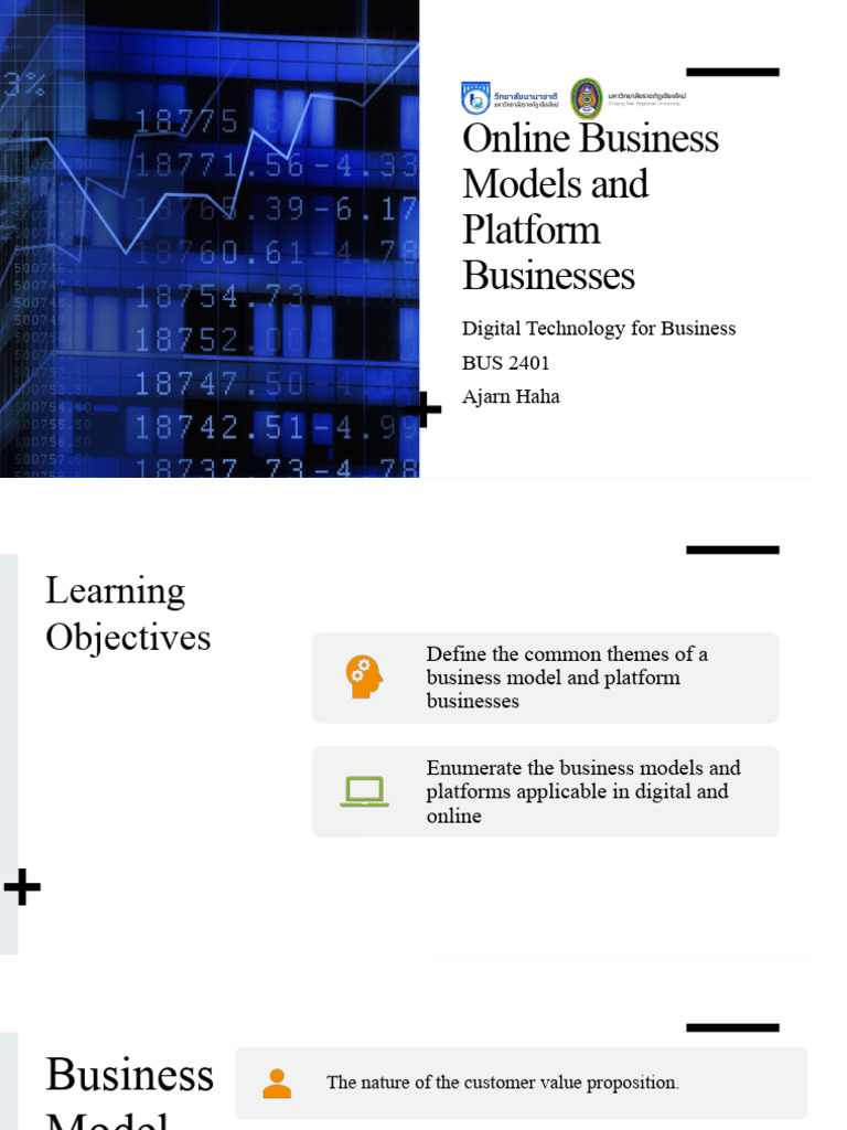 W6 Online Business Models and Platforms | PDF | Business Model ...