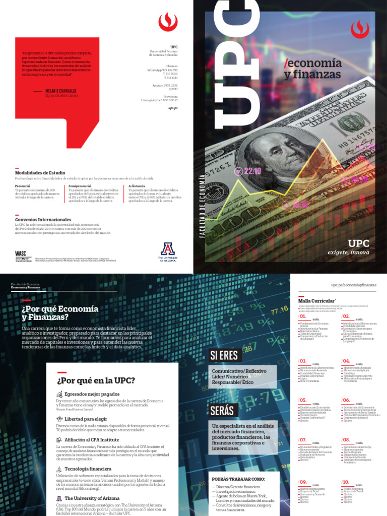 Brochure Economia y Finanzas | PDF | Economista | Macroeconómica