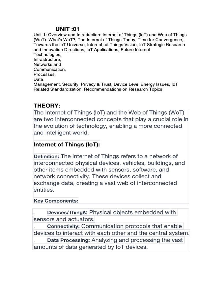 Iot Unit1 | PDF