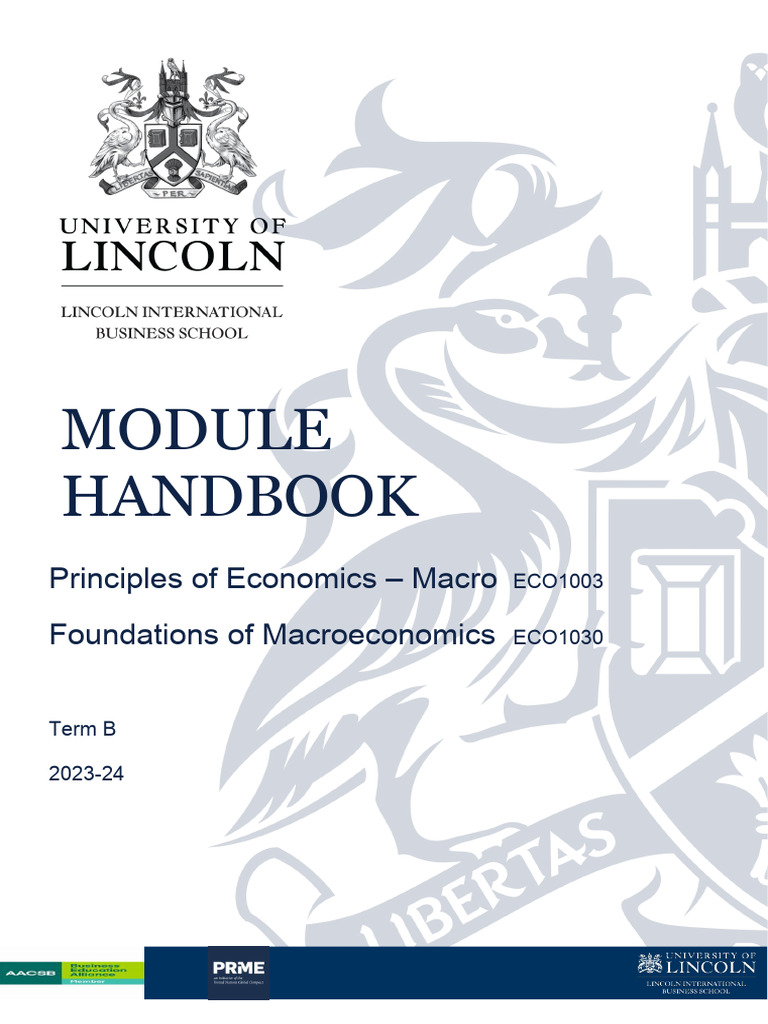 Handbook: Principles of Economics - Macro Foundations of Macroeconomics ...