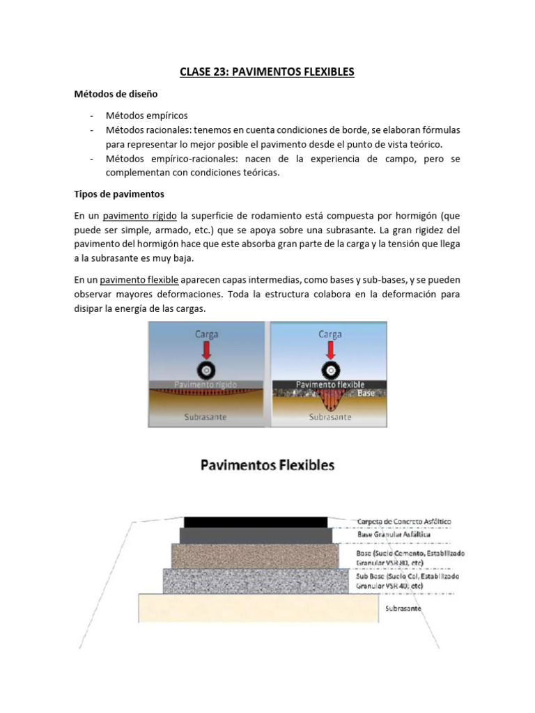 Diseño de Pavimentos Flexibles y Rígidos | PDF | Deformación ...