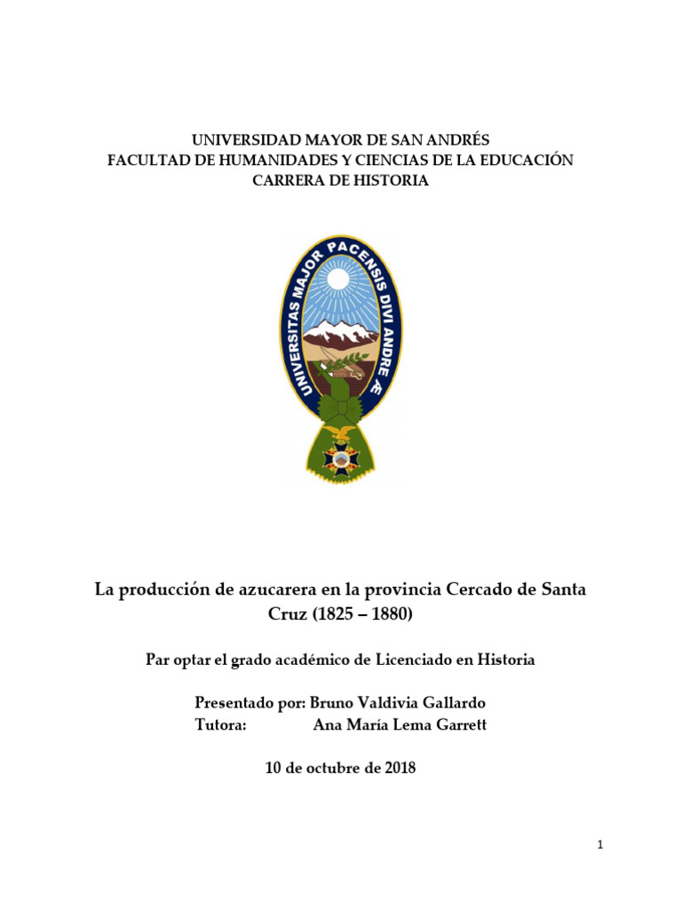 Santa Maria de La Concepción | PDF | Bolivia | Dieta y nutrición