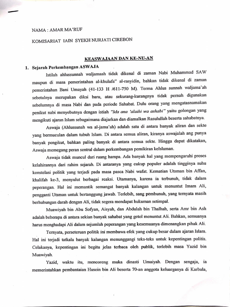 FORMAT Essay PKD PK PMII | PDF