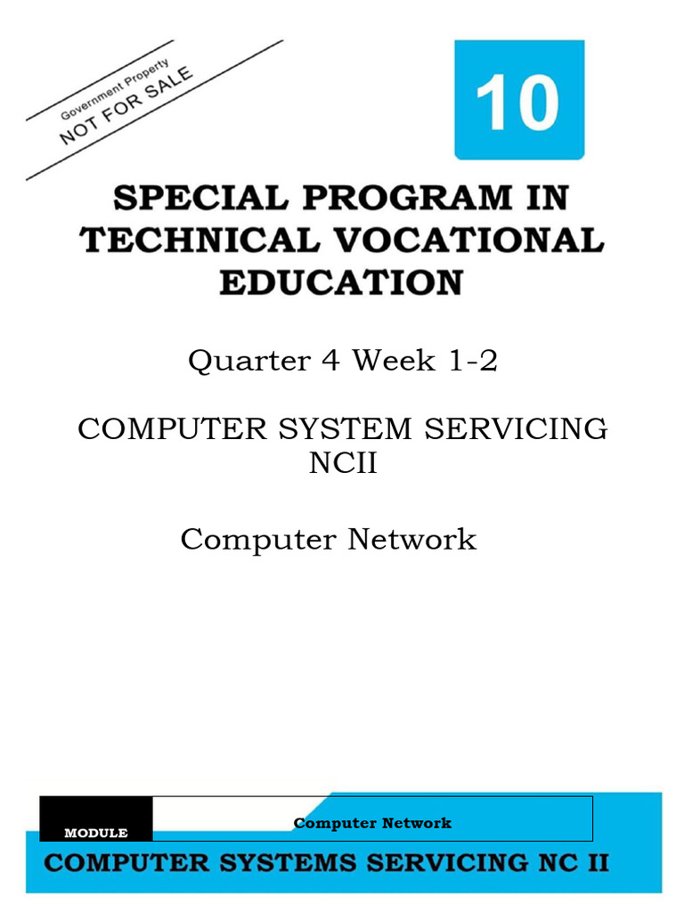SPTVE CSS 10 Quarter 4 Week 1 2 | PDF | Computer Network | Network Topology
