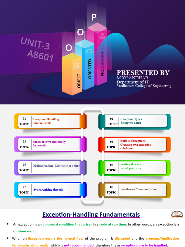 Yugandhar Java Unit-3 Final Version | PDF | Class (Computer Programming) | Computer Science