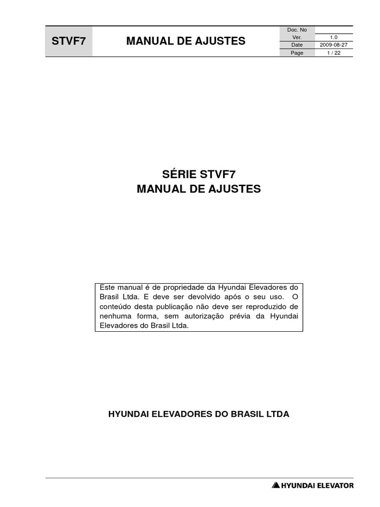 Manual de Ajustes STVF7 | PDF | Fonte de energia | Rede de computadores