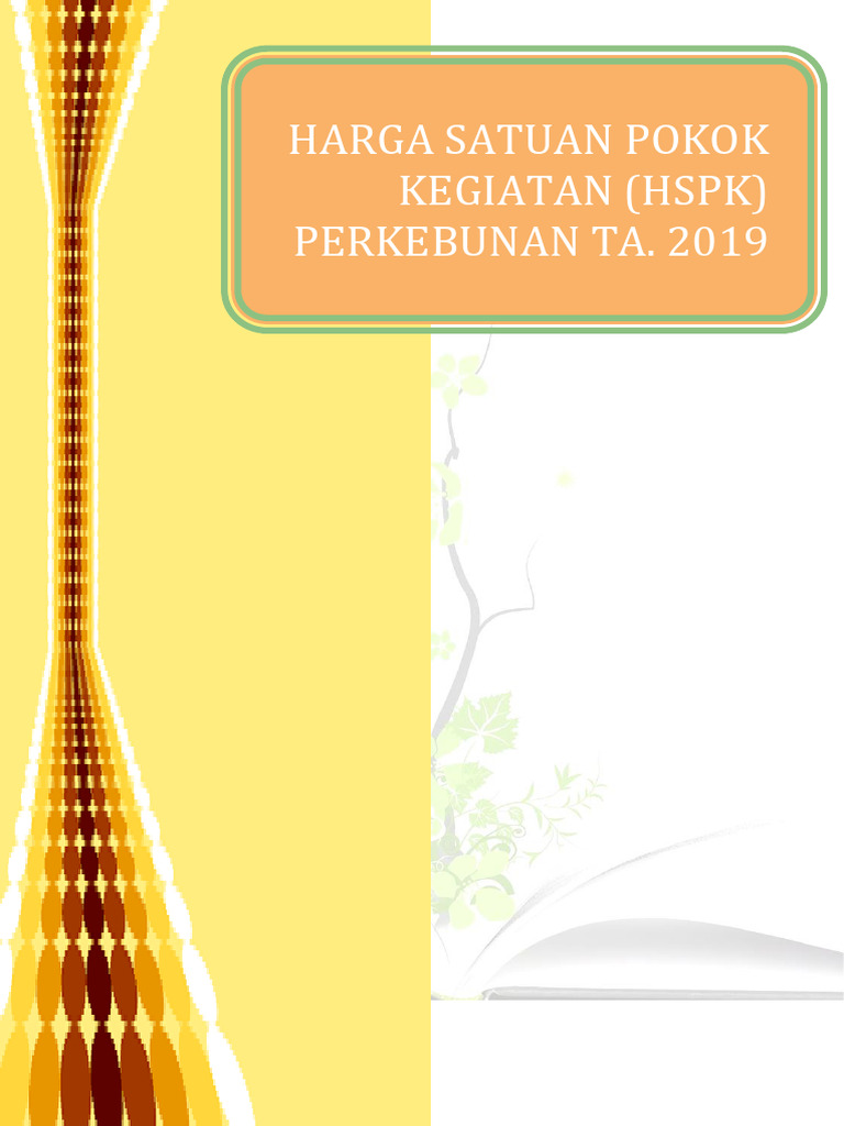 HSPK Perkebunan Kaltim 2019 | PDF