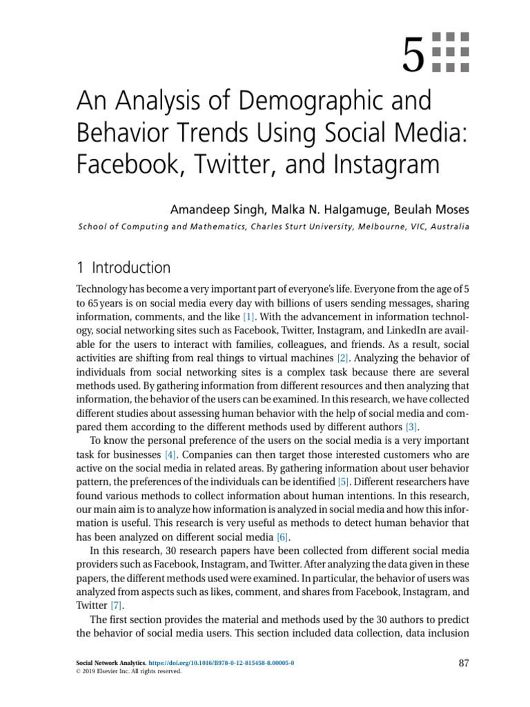 An Analysis of Demographic and Behavior Trends Using Social Media ...