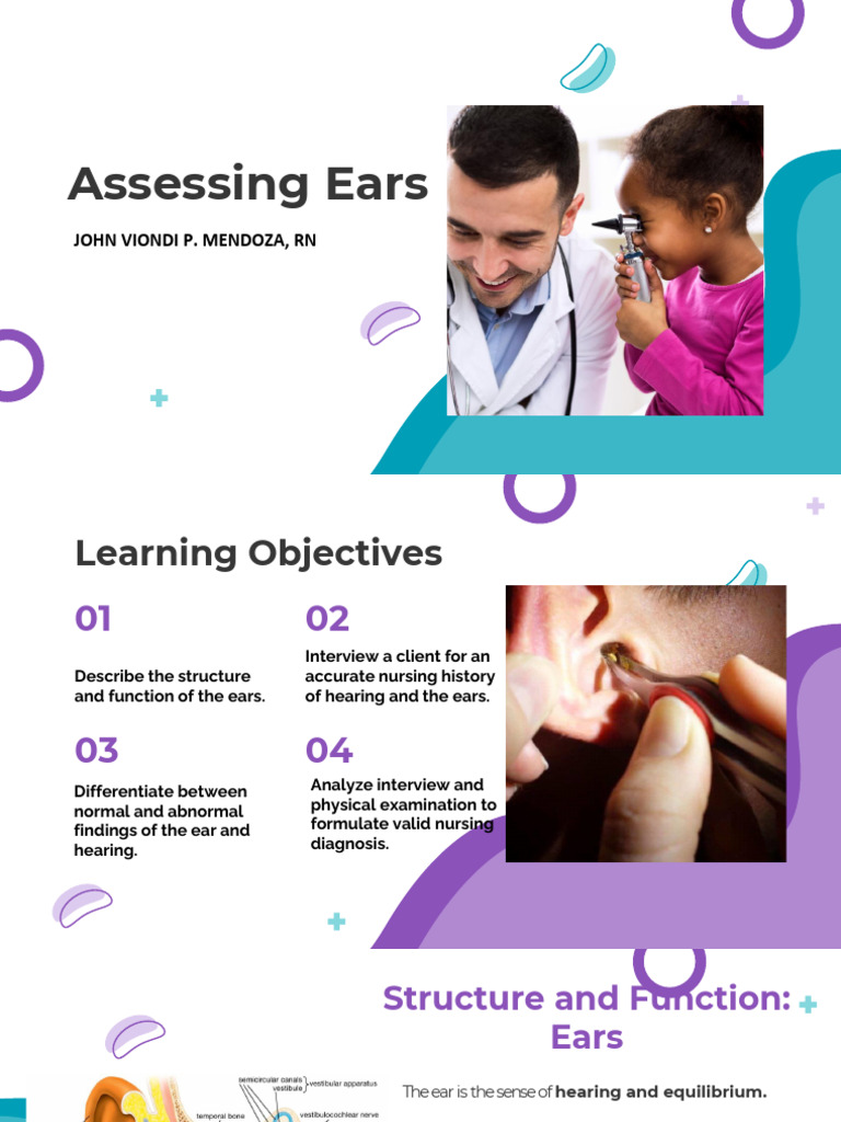 Health Assessment Ears | PDF | Ear | Hearing