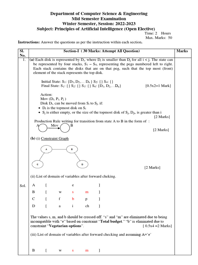 Mid_Semester_Model_Answer_167904166512375484864142481215f2 | PDF | Theoretical Computer Science ...