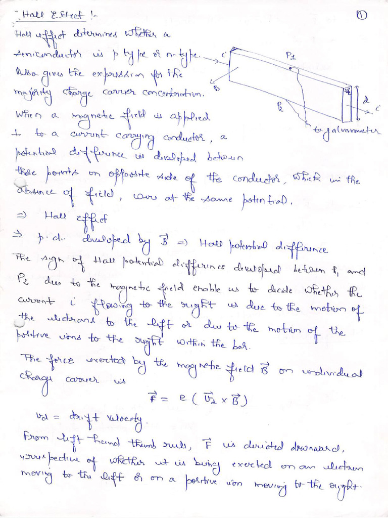 Hall Effect | PDF