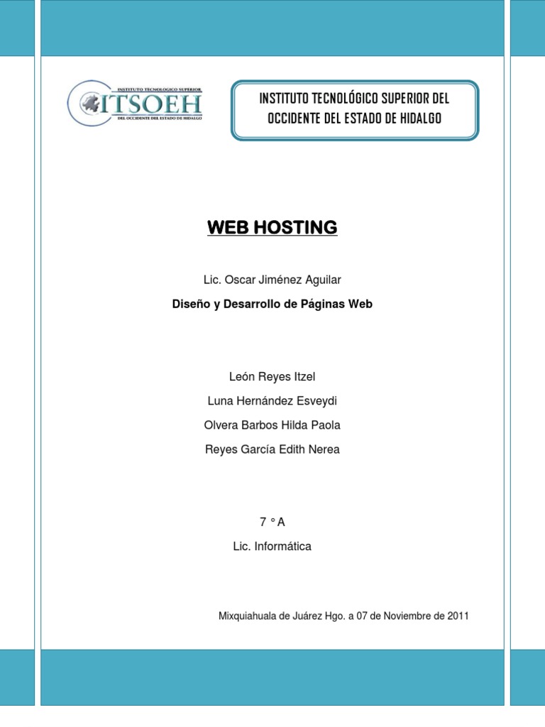 Tutorial de Web Hosting en PDF | PDF | Internet | Red mundial