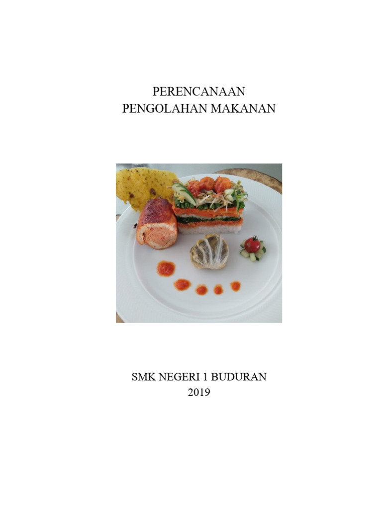 Contoh Perencanaan Pengolahan Makanan | PDF