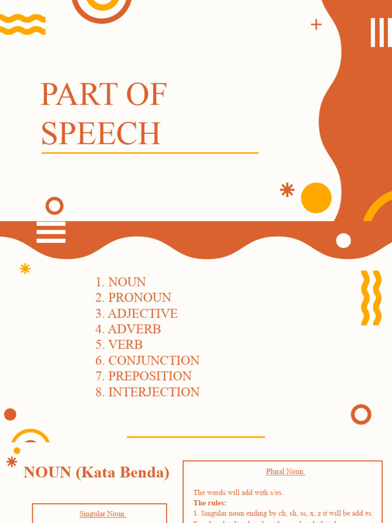 Chapter 1 Part of Speech and Tenses | PDF | Grammatical Number | Verb