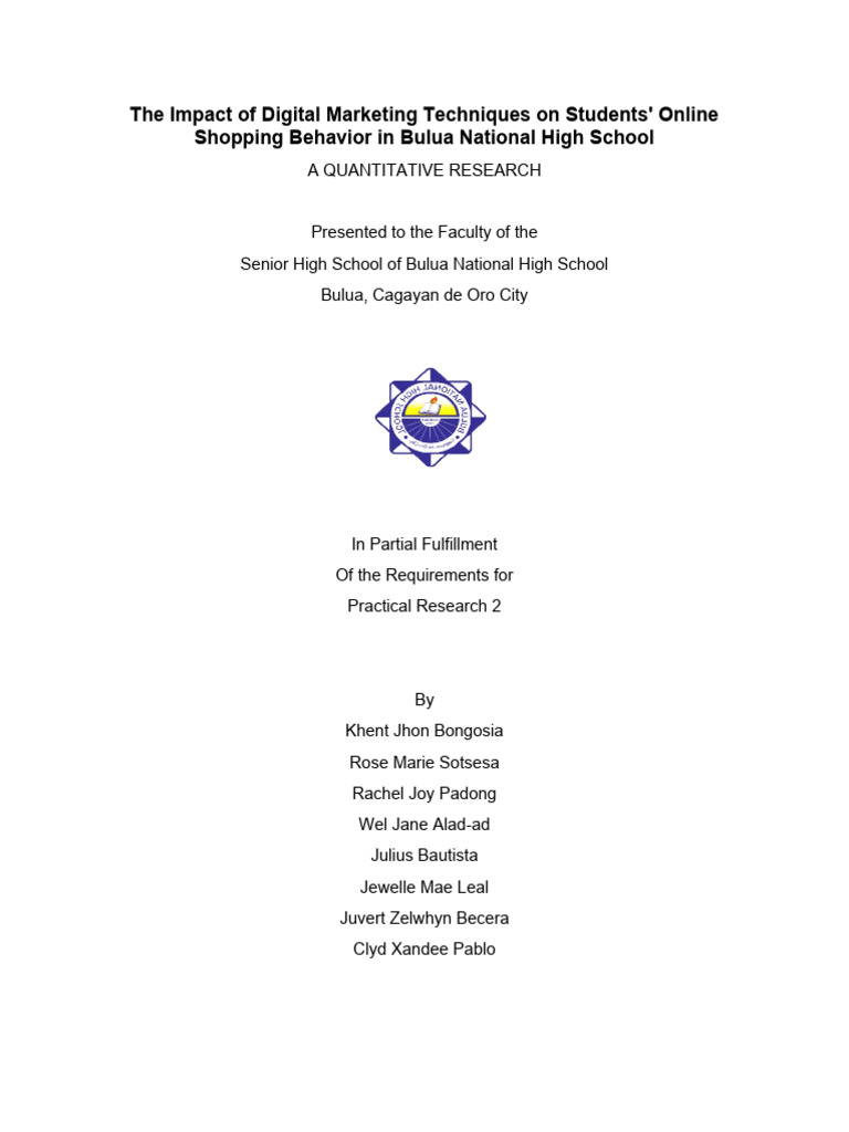 The Impact of Digital Marketing Techniques On Students Online Shopping ...