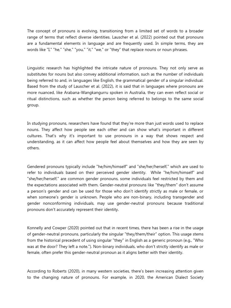 RRL | PDF | Grammatical Gender | Pronoun