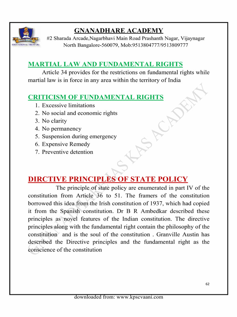 Directive Principle | PDF