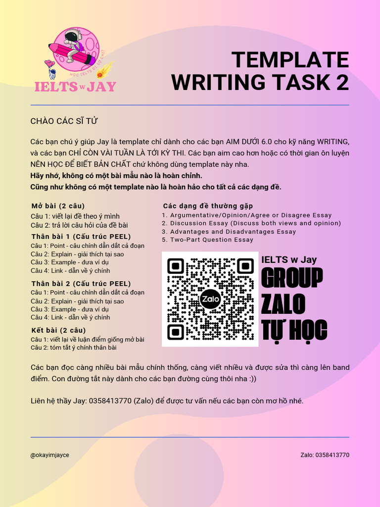 Template Writing Task 2 | PDF