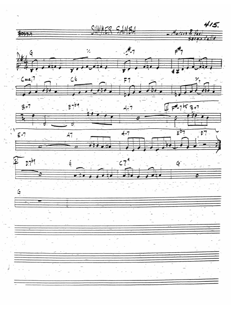 Summer Samba Bb | PDF