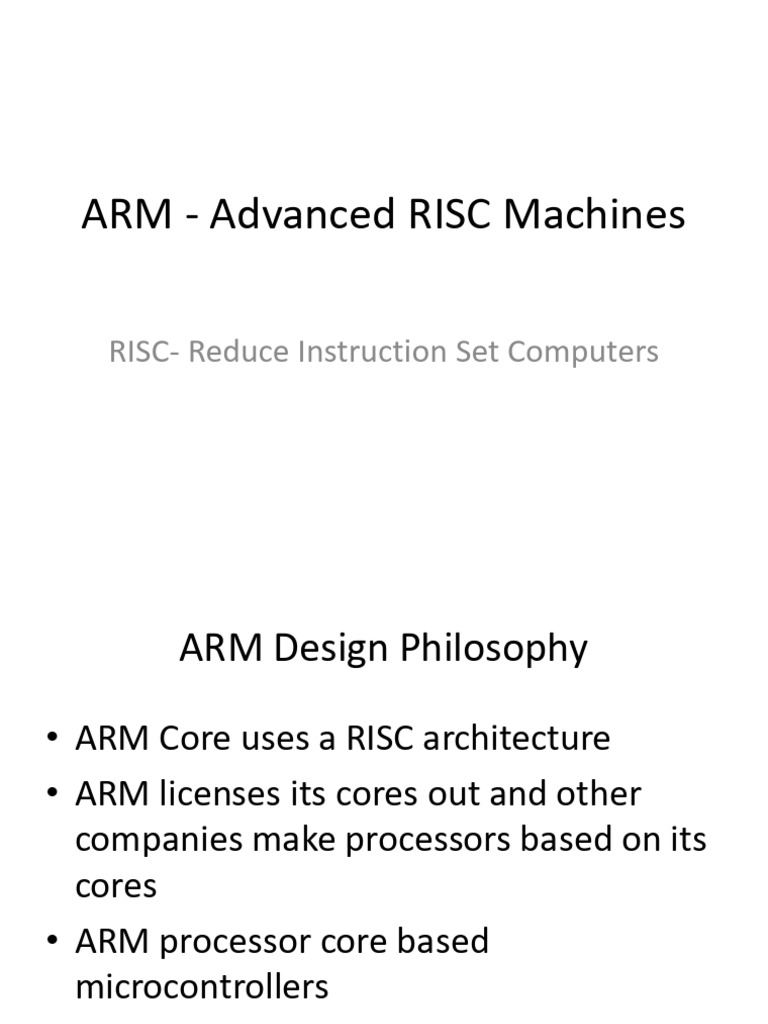 Arm Proseccor | PDF | Central Processing Unit | Computer Architecture